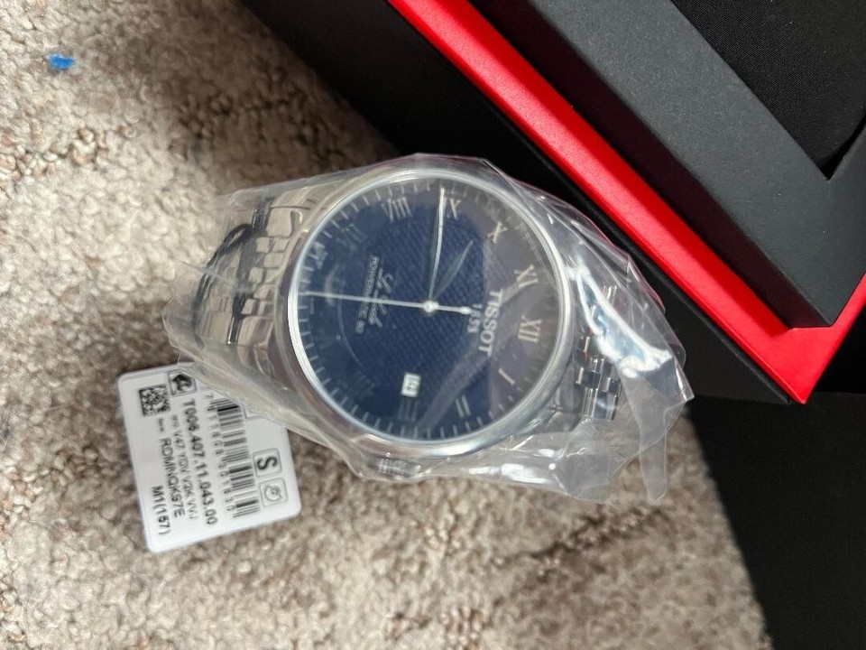 New Tissot Le Locle Powermatic 80 Blue Dial Men's Watch | eBay