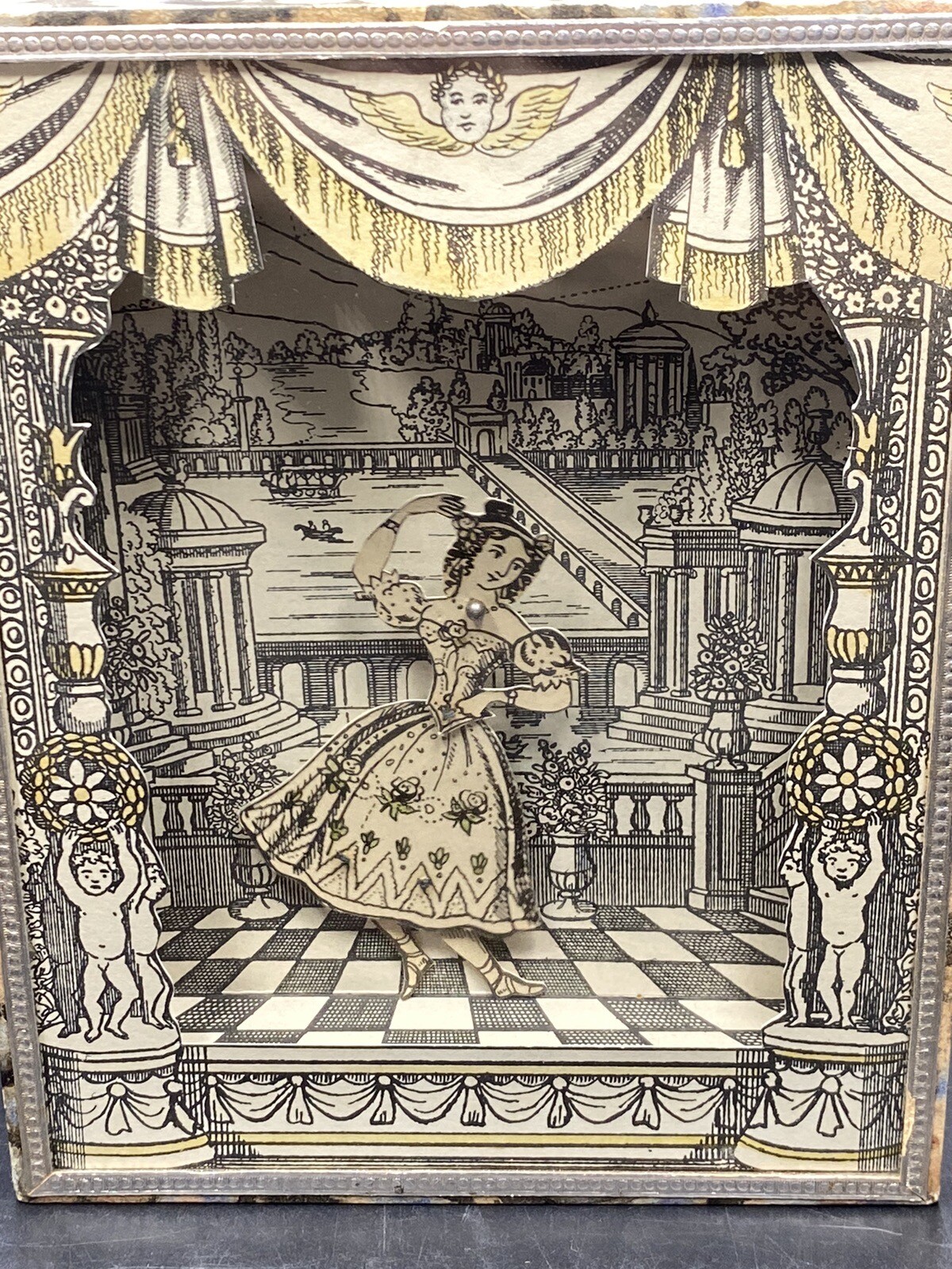 Automata Music Box Columbine Lady Dancer Petit Theatre Boutique ...