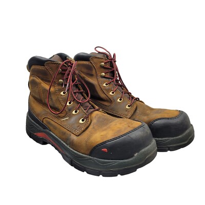 Red Wing Mens Sz 11 Leather Boots 6” 4402 Waterproof King Steel Safety ...