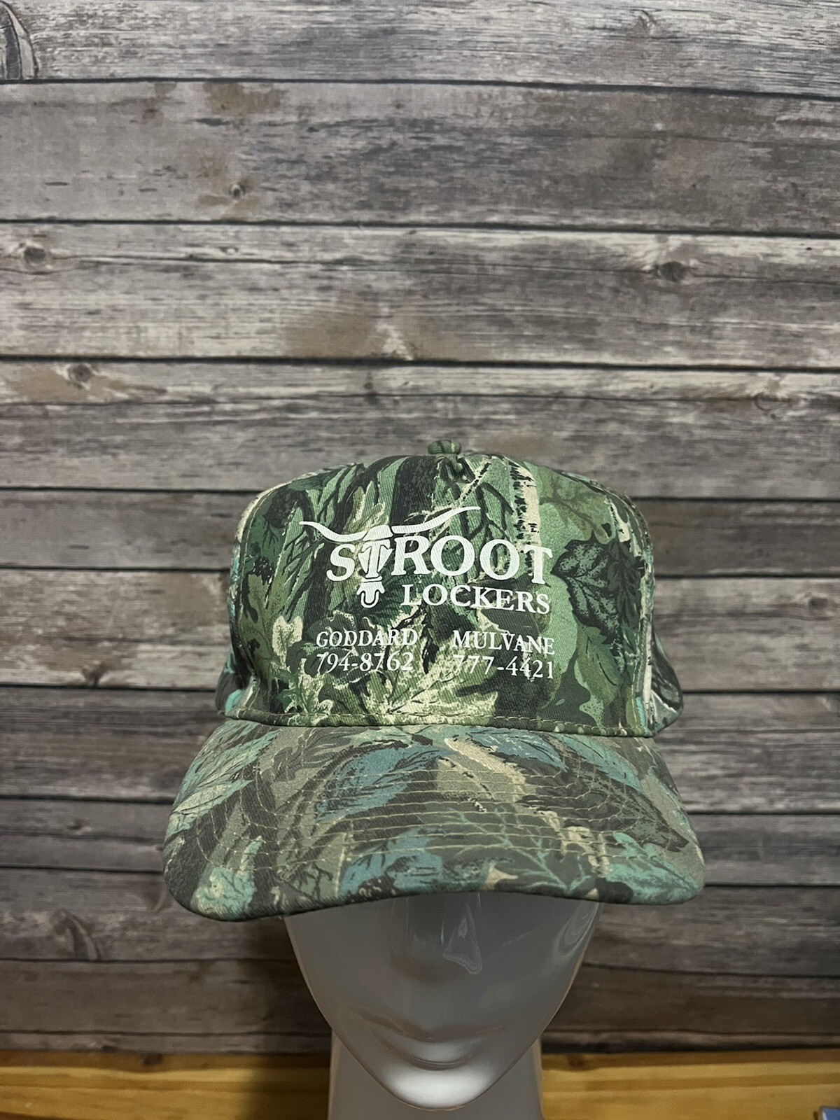 Vintage STROOT LOCKERS Green Floral Camouflage Camo S… - Gem