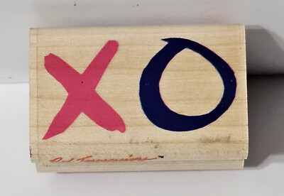 Rubber Stampede Wood Mounted Rubber Stamp - XO | eBay