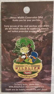 Walt Disney World Disney's Wildlife Conservation Fund Green Pin w ...