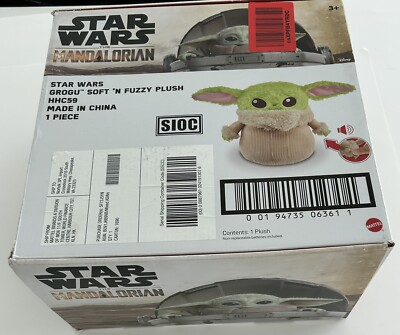 MATTEL Brand New STAR WARS GROGU Soft’n Fuzzy PLUSH HHC59 Makes sounds ...