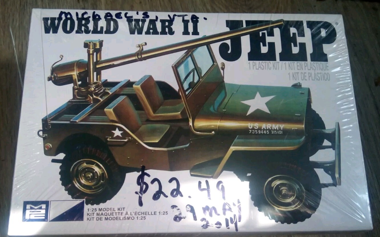 MPC WORLD WAR II JEEP 1/25 SCALE MODEL KIT - FACTORY SEALED | eBay