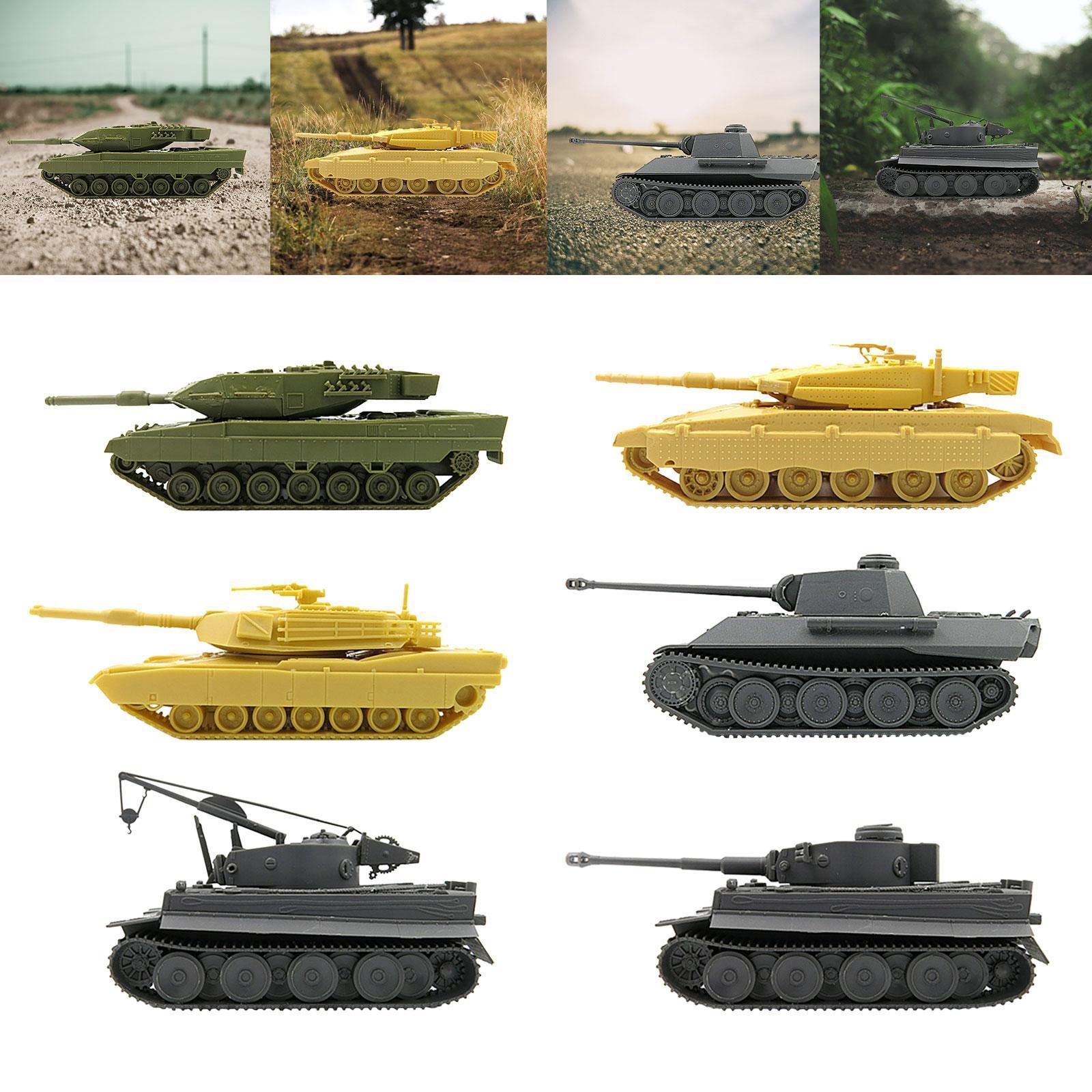 1:72 Scale Tank Model Kits DIY Assemble Miniature Tank Building Kits ...