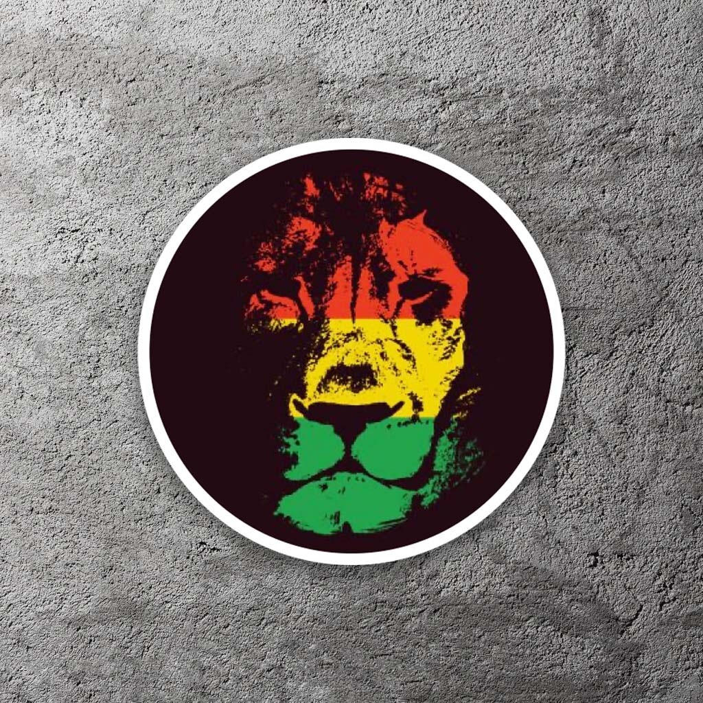 Reggae Lion Vinyl Sticker 3.5" Wide - Includes Two Stickers | eBay