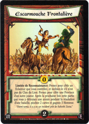 Legend of The Five Rings n° 105/156 - Escarmouche frontalière | eBay