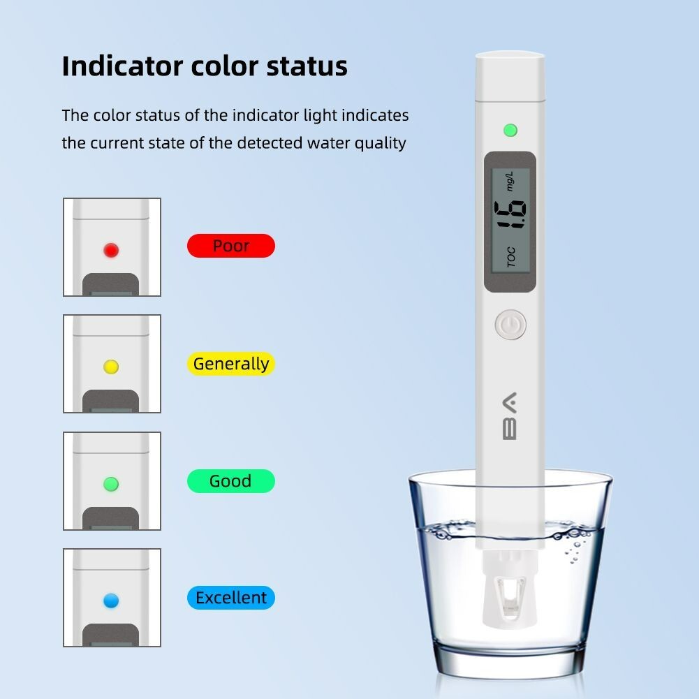 Digital Water Meter Portable TOC COD TEMP Tester Laboratory Aquarium 0 ...