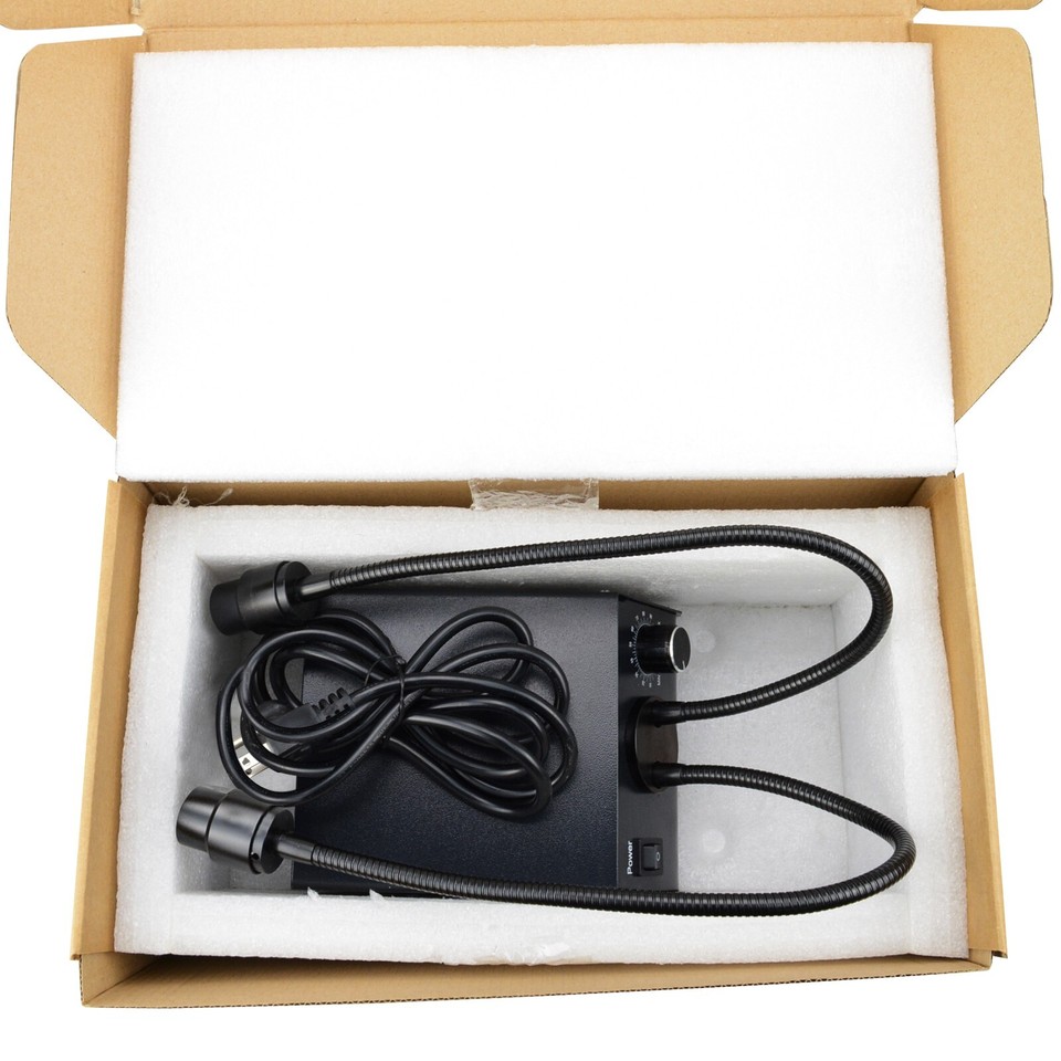 LED Fiber Optic Gooseneck Lights Microscope Illuminator with Cold Light ...