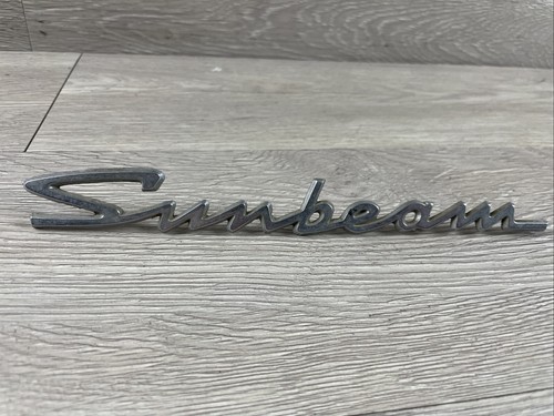Vintage Car Sunbeam Chrome Badge Decal Emblem | eBay