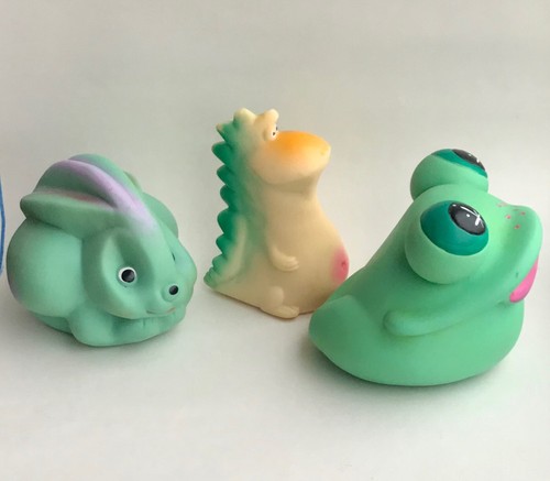 Set of 3 Vintage Soviet Rubber Toy FIGURIN Russia Kids Collectibles ...