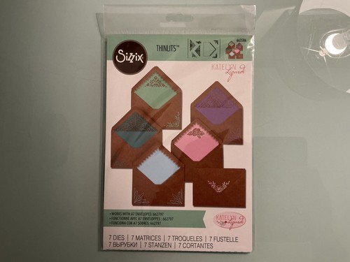 Sizzix Thinlits: A7 Intricate Envelope Liners Die Set 663586 by Katelyn Lizard | eBay