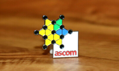 Ascom Telecommunications company Vintage Old Collectible Rare Promo Pin ...