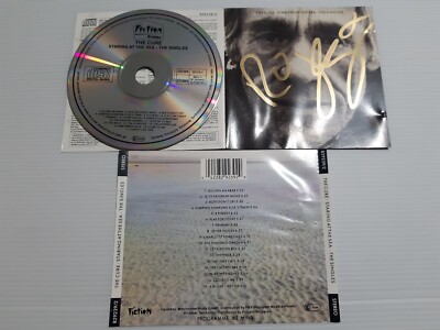 THE CURE autographe robert Smith cd STARING AT THE SEA signed live ...
