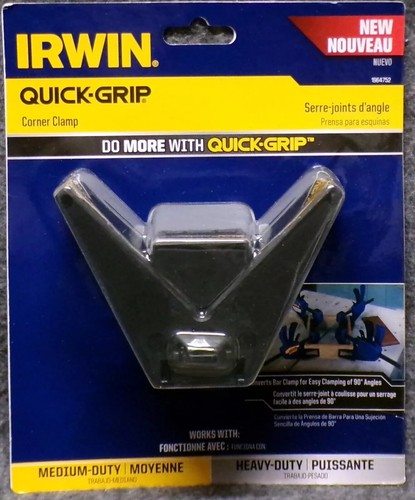 Irwin Quick Grip Corner Clamp Medium Duty & Heavy Duty Clamps 1964752 ...