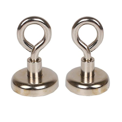 12 Pack Powerful Heavy Duty Neodymium Magnetic Hooks Eyebolt Strong ...