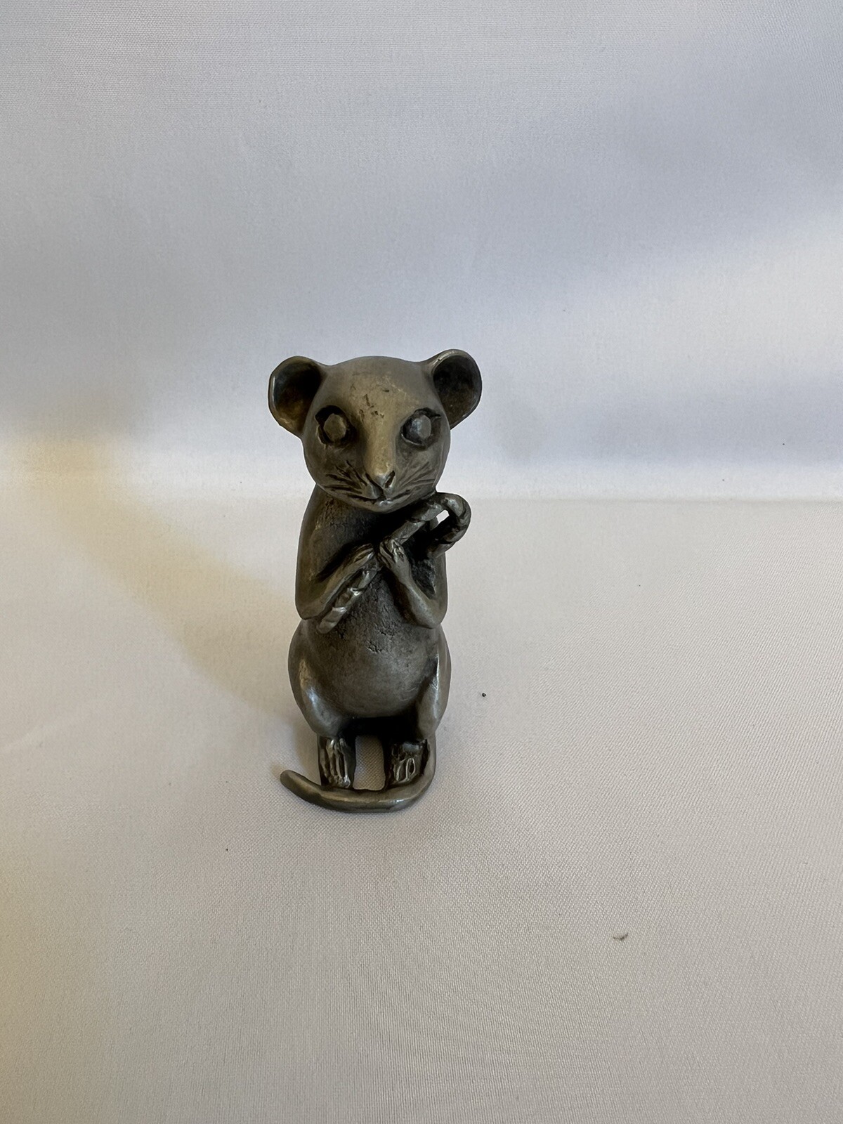 Signed Pewter Figurine ~ Mouse Xmas~ Pacific Northwest Sculptor Georgia ...