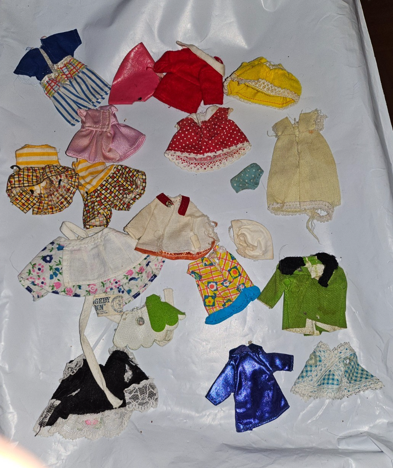 Vintage 60s 70s 80'S Doll Clothes KELLY Small Doll Kiddles Tiny Mixed 18 Lot | eBay