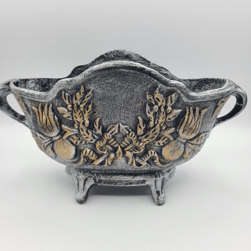 French Rococo Style Cast Iron Jardiniere Planter Centerpiece Scroll ...