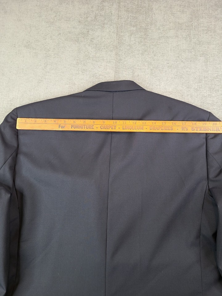 Brooks Brothers 1818 x Loro Piana Mens 45R Navy Blue Wool Gold Button ...