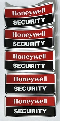 (5) Authentic OEM Honeywell Window Door Security Decal Sticker Burglar ...