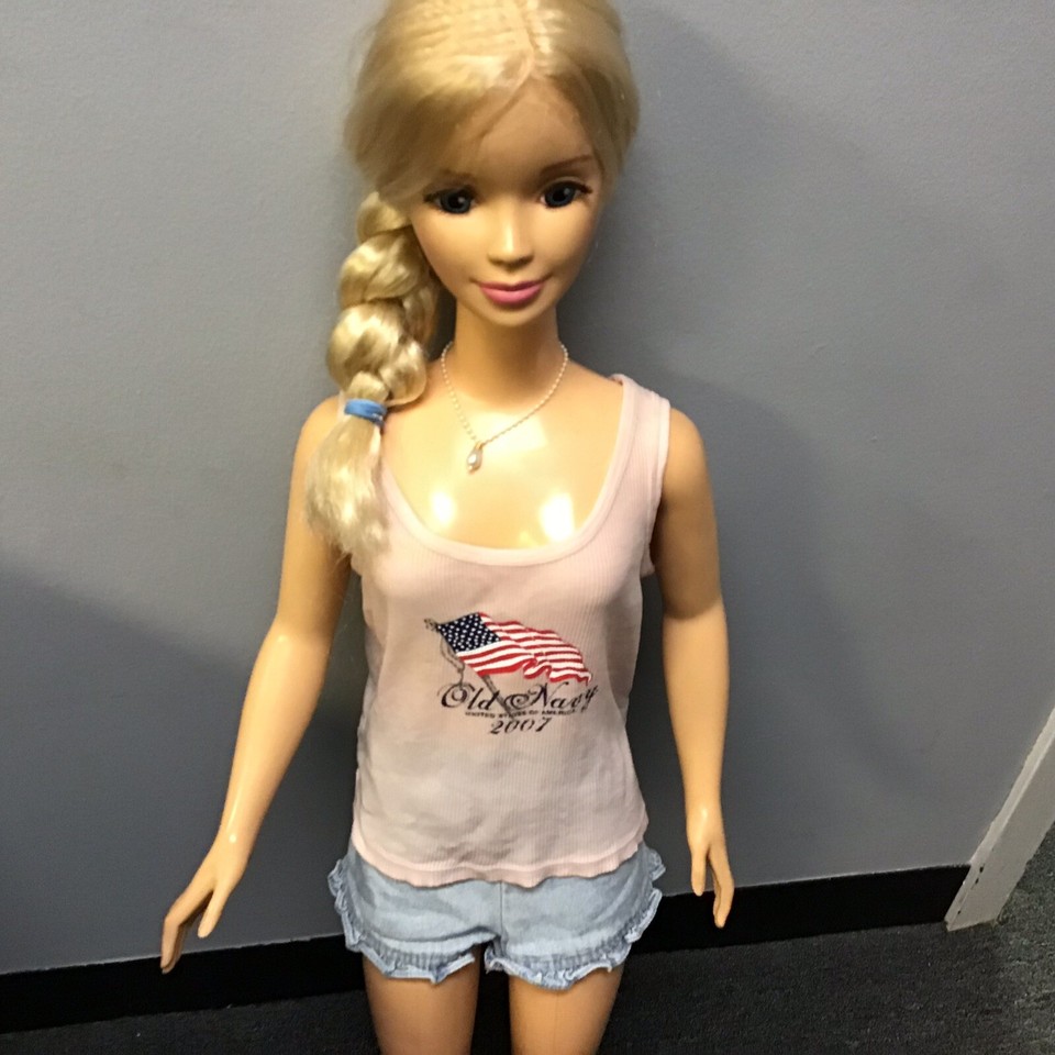 MY LIFE SIZE BARBIE DOLL XLARGE 95CM 38" 1992 RETRO VINTAGE COLLECTIBLE ...