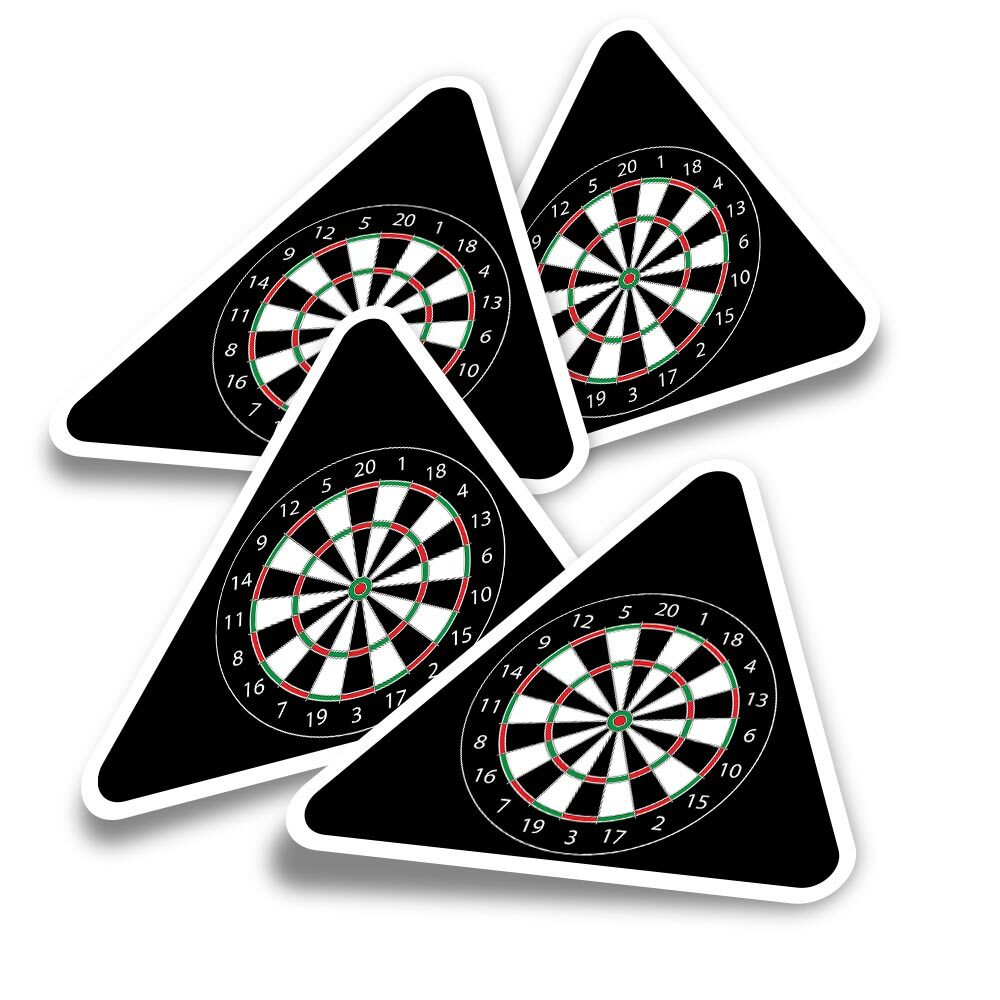 4x Triangle Stickers - Dart Board Darts Game #4643 | eBay
