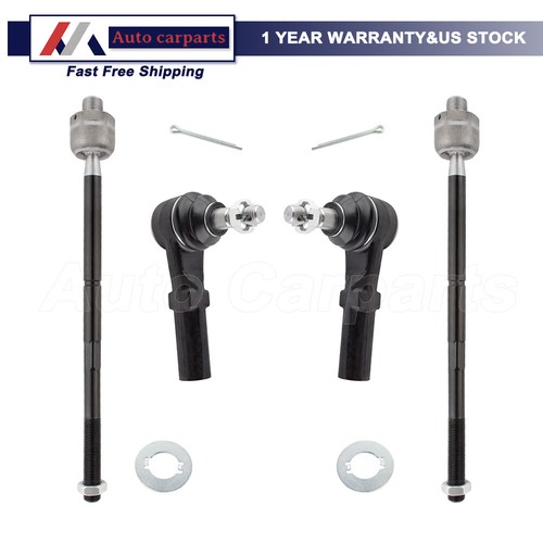 4PCS Inner Outer Tie Rod End Set for Charger Challenger Magnum RWD ...