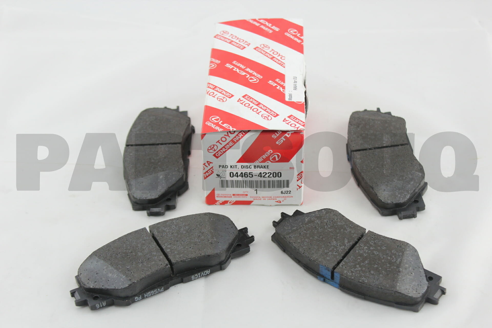 0446542200 Genuine Toyota PAD KIT, DISC BRAKE, FRONT 04465-42200 | eBay