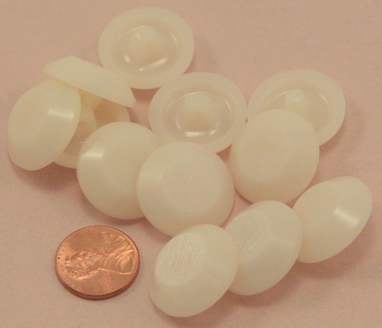 12 Domed Bone Color Plastic Shank Buttons 7/8" 23mm # 7062 | eBay