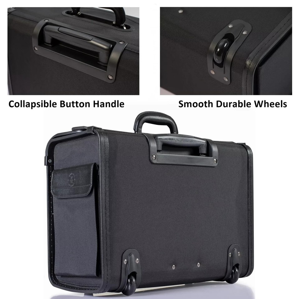 HAMMER ANVIL 19 Wheeled Briefcase Rolling Case Sales Sample Pilot ...