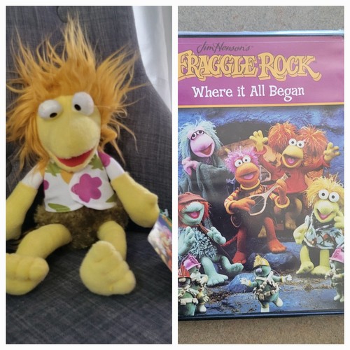 NWT Fraggle Rock Stuffed WEMBLEY & Dvd Plush Set Sababa Toy Jim HENSON ...