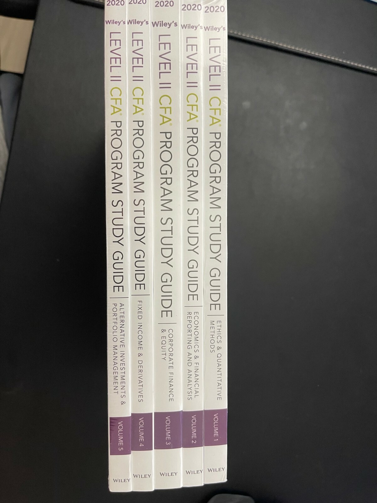 Wiley s Level II CFA Program Study Guide 2020 Complete Set By Wiley