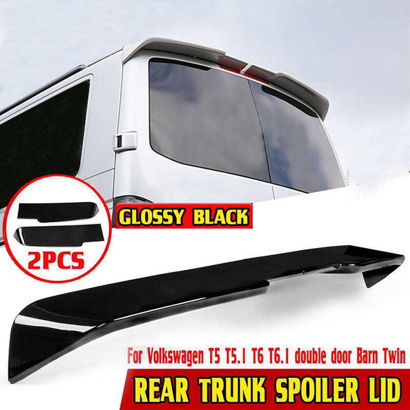 FOR VW TRANSPORTER T5 T5.1 T6 T6.1 REAR TWIN BARN DOOR ROOF SPOILER ...