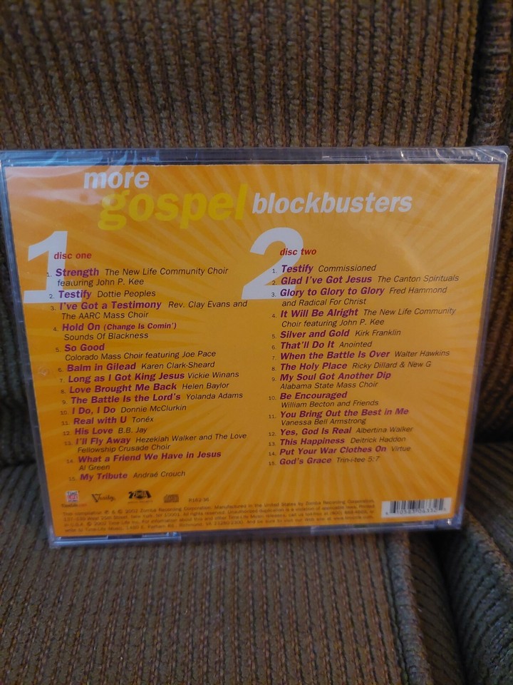 More Gospel Blockbuster Various Artists Gospel 2 CDs Brand New 30 ...