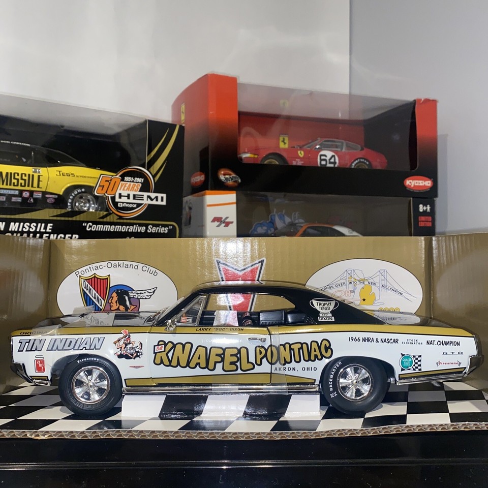 1966 KNAFEL PONTIAC- GTO TIN INDIAN DRAG CAR ISSUE #2 LIMITED EDITION-1 ...