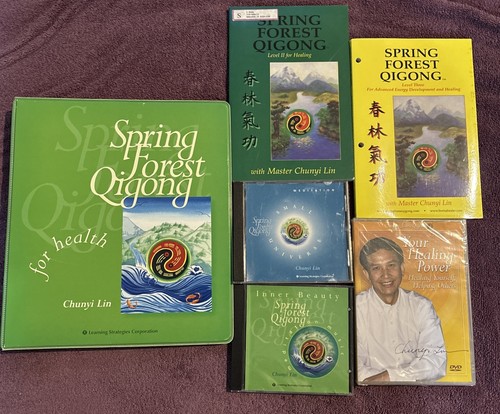 Spring Forest Qigong CD DVD Book Set Lot Chunyi Lin Level 1-3 1 2 3 ...