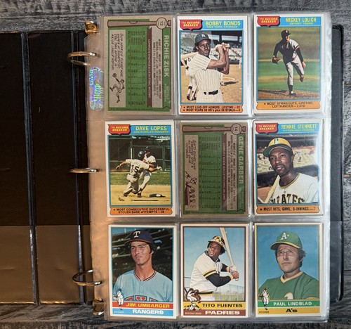 1976 Topps Baseball Partial Set - 620 Different Cards (with Traded) in ...