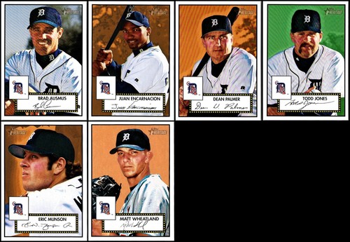 2001 Topps Heritage Detroit Tigers (6) Card Lot - ONLY MINUTES LEFT ...