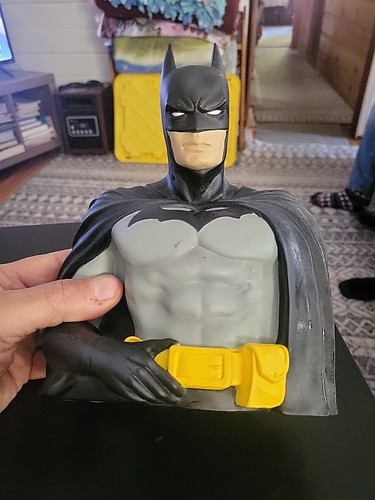 DC Comics Batman Coin Bank Half Figure Piggy Bank with Stopper Size 7.5 ...