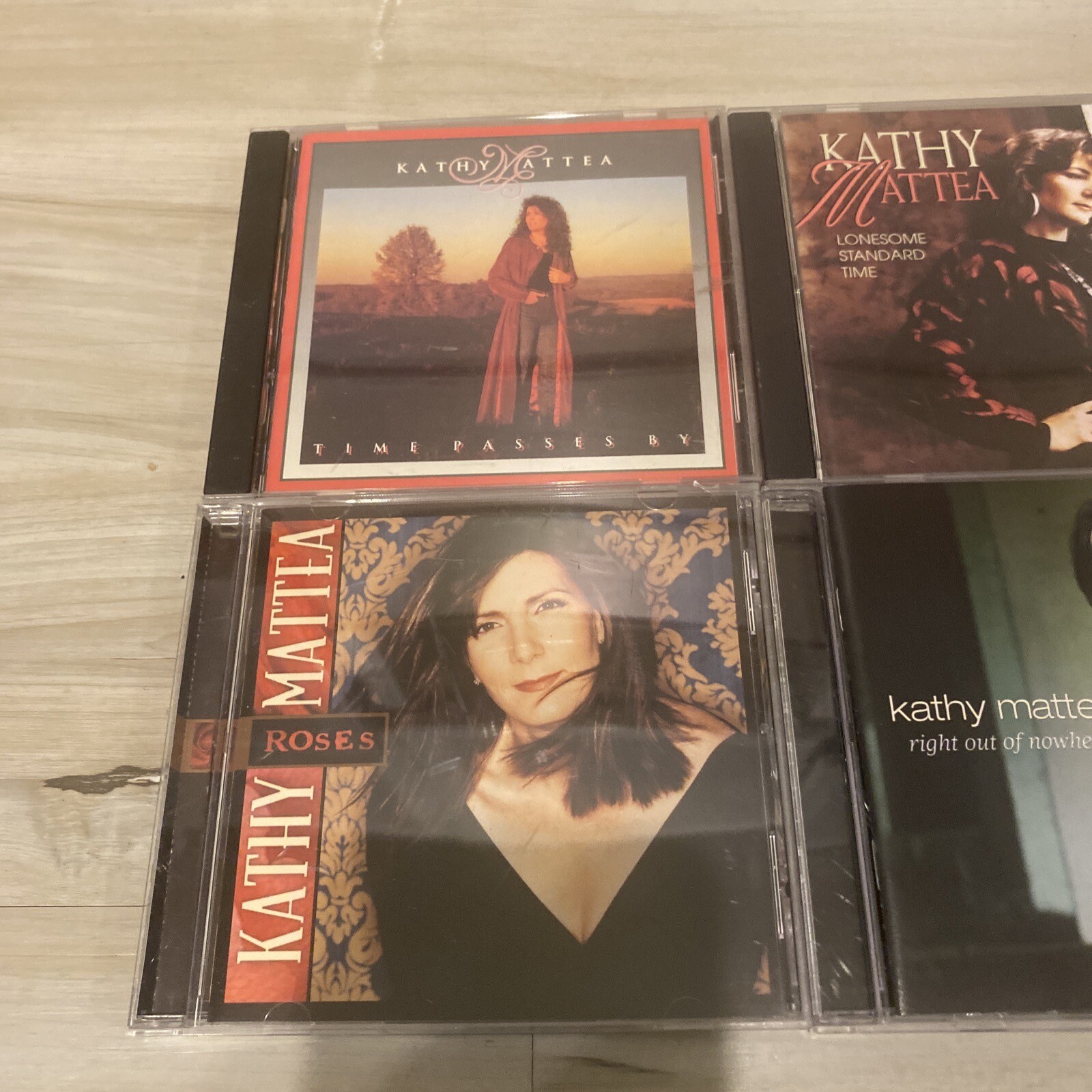 Kathy Mattea 4 CD LOT Right Out of Nowhere Time Passes By Roses ...