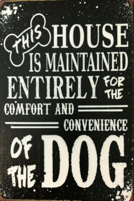DOG HOUSE Rustic Look Vintage Tin Metal Sign Man Cave, Shed-Garage ...