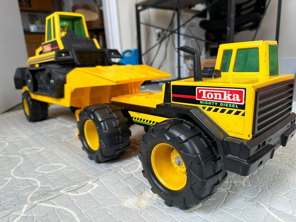 Vintage Mighty Tonka Lowboy Dozer Complete Set - Excellent Condition | eBay