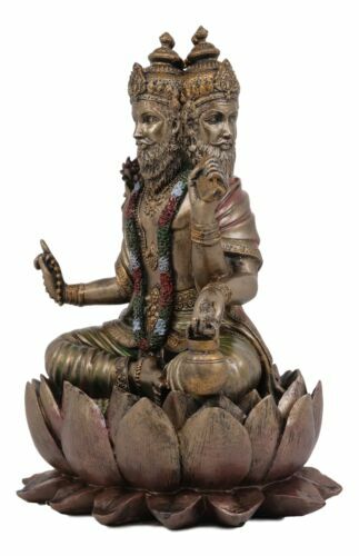 Hinduism God Brahma Statue Brahma, Hindu God Wood Print By Photo