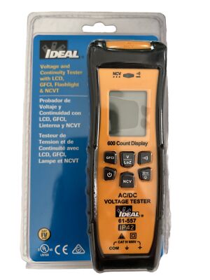 IDEAL Voltage and Continuity Tester with LCD, GFCI, Flashlight, & NCVT ...