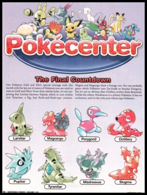 Pokecenter Final Countdown Article /2001 print ad / mini-poster-Game ...