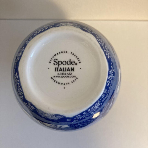 Spode Vase Blue Italian | eBay