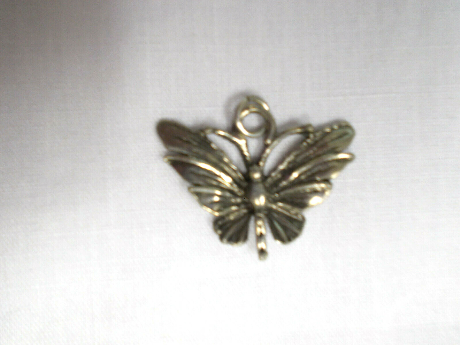 NEW CUTE SILVER COLOR BUTTERFLY USA CAST PEWTER PENDANT ADJ STRING ...