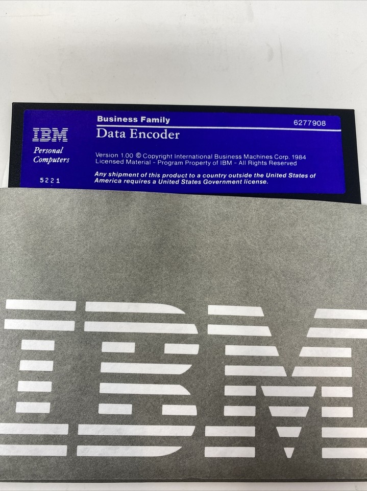 Data Encoder IBM Personal Computer Software Business Family 1984 | eBay