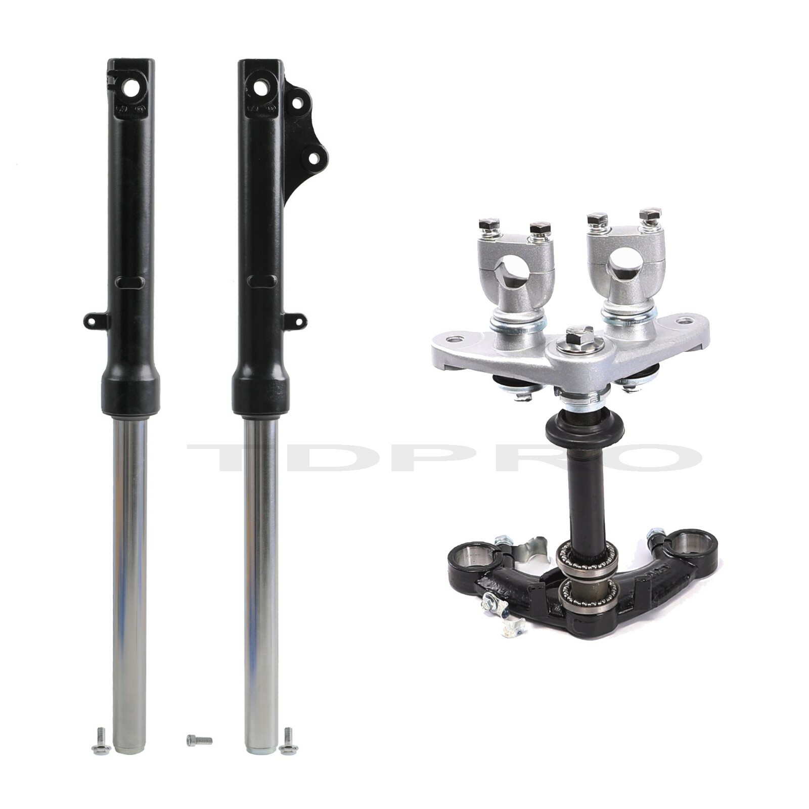 520mm Front Forks Shock Triple Clamp Dirt Pit Bike Honda CRF50 XR 50 ...
